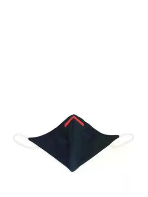 Isaia Logo-detail Face Mask - Blue
