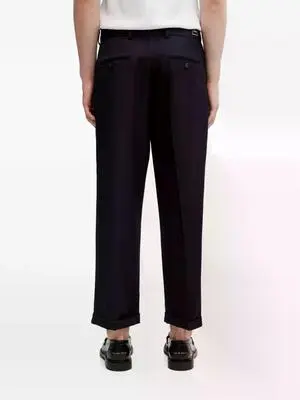 Drole De Monsieur Pleated Turned-up Trousers
