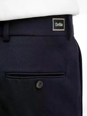 Drole De Monsieur Pleated Turned-up Trousers