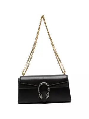 Gucci Dionysus Leather Shoulder Bag - Black