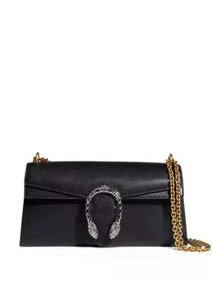 Gucci Dionysus Leather Shoulder Bag - Black