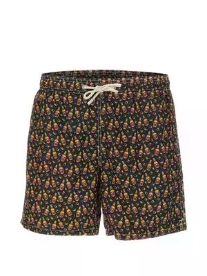 MC2 SAINT BARTH Micro-fantasy Swim Shorts - Black