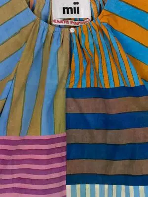 MII Hera Patchwork Striped Blouse