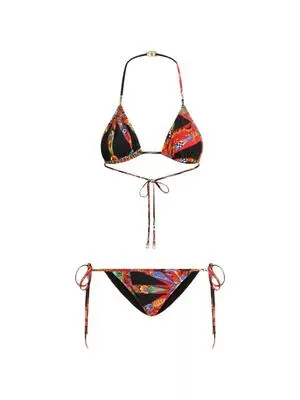 Dolce & Gabbana Carretto Print Triangle Bikini