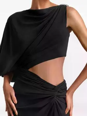 GEMY MAALOUF Draped Cut-out Gown