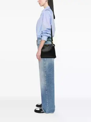 Fendi Medium Leather Peekaboo Iconic Essentially Satchel