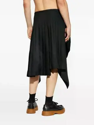 Alexander McQueen Asymmetric Pleated Skirt