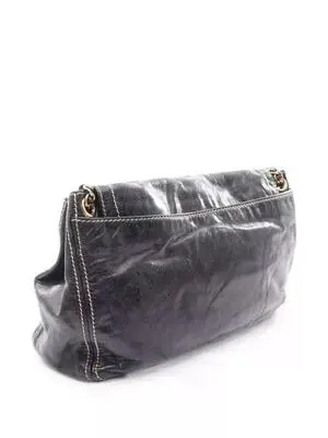 Prada Vitello Shine Chain Shoulder Bag - Black