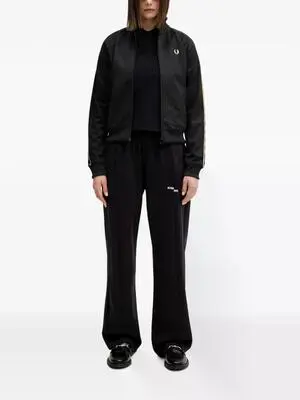 Fred Perry Embroidered Logo Zip-up Sweatshirt - Black