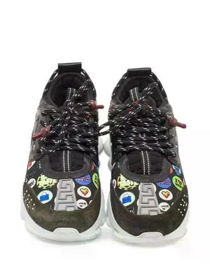 Versace Chain Reaction Sneakers - Black