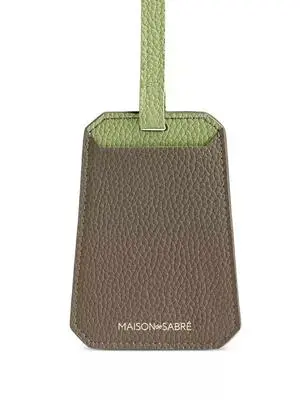 MAISON DE SABRE Grain-leather Luggage Tag