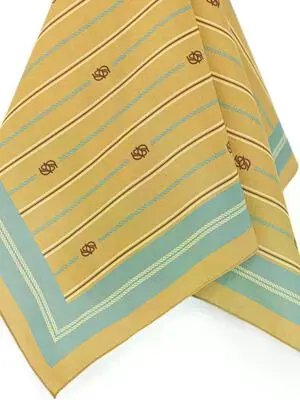 Drole De Monsieur Logo-print Striped Scarf