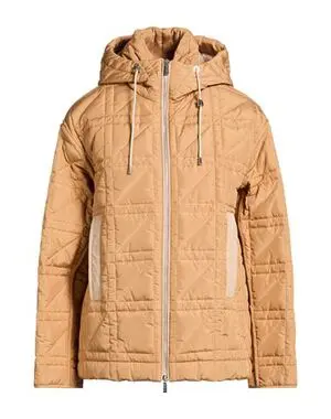 MOORER Polyester Quilted Jacket With Hood - Camel
