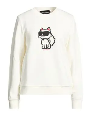 Karl Lagerfeld Graphic Print Sweatshirt - Ivory