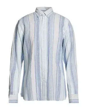 HACKETT Shirt Size Linen - Blue
