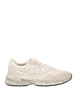 ENTERPRISE JAPAN Calfskin And Cow Leather Sneakers