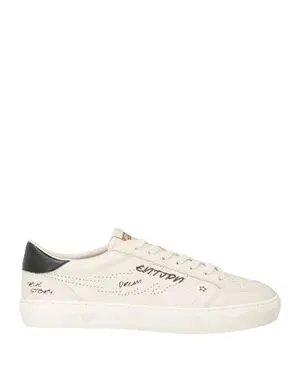 ENTERPRISE JAPAN Calfskin And Cow Leather Sneakers