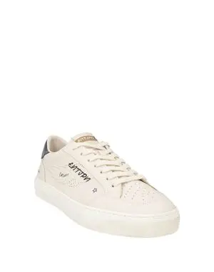 ENTERPRISE JAPAN Calfskin And Cow Leather Sneakers