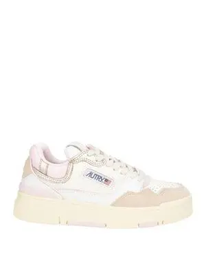 AUTRY Sneakers In Leather And Textile Fibers - Ivory