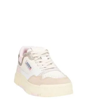 AUTRY Sneakers In Leather And Textile Fibers - Ivory
