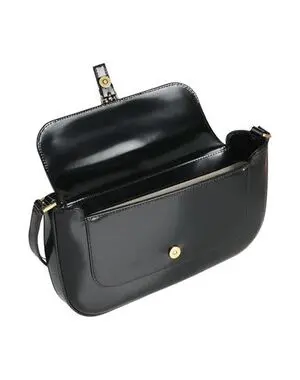 By Far Glossed Leather Baguette Bag