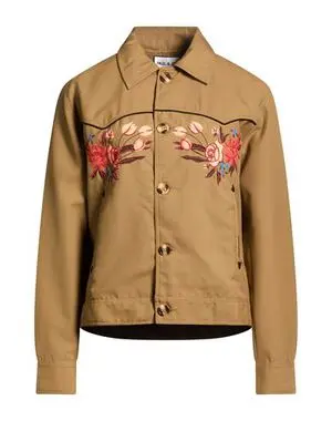 Paul & Joe Polyester Viscose Jacket With Floral Print - Camel