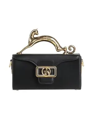 LANVIN Leather Minaudière Bag With Embellished Top Handle
