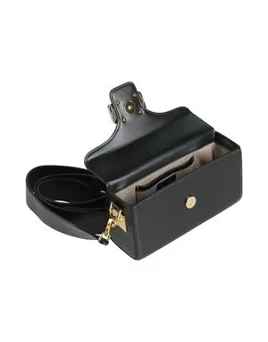 LANVIN Leather Minaudière Bag With Embellished Top Handle