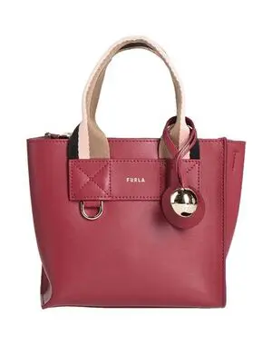 Furla Leather Tote Bag - Red