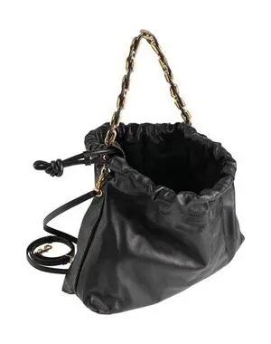 N°21 Leather Bucket Bag With Chain Top Handle