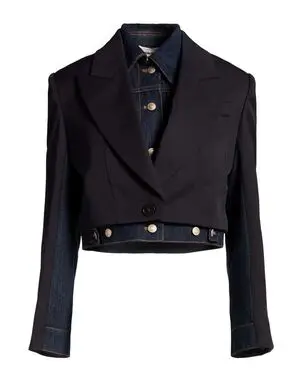 Alexander McQueen Jacket Midnight Size Wool, Cotton