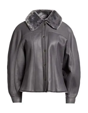 Alberta Ferretti Jacket Lead Size Lambskin