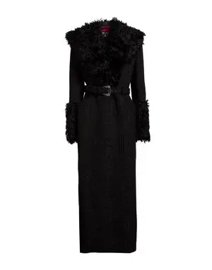 Versace Belted Tweed Coat