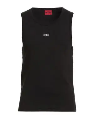Hugo Tank Top Size Cotton, Elastane - Black