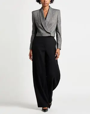 LARDINI Tweed Double-breasted Blazer - Grey