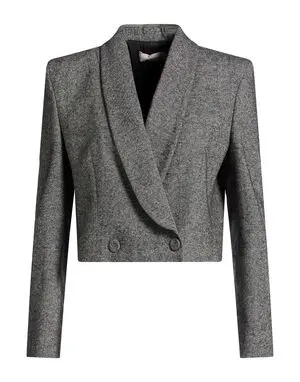 LARDINI Tweed Double-breasted Blazer - Grey