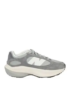 NEW BALANCE Wrptd Leather & Textile Sneakers - Grey