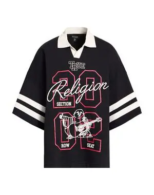 True Religion Polo Shirt Size Cotton, Polyester - Black