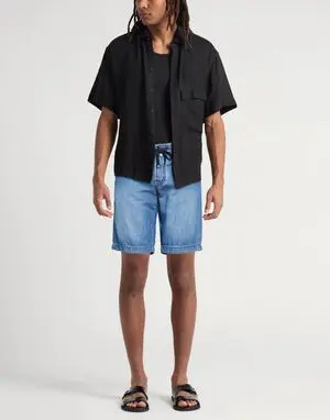 JACOB COHЁN Denim Lyocell And Linen Blend Shorts