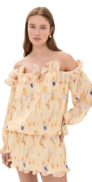 Line & Dot Potpourri Mini Dress - Multi