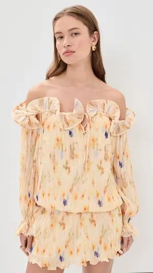 Line & Dot Potpourri Mini Dress
