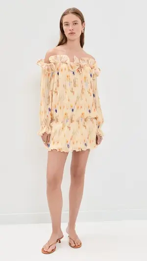 Line & Dot Potpourri Mini Dress