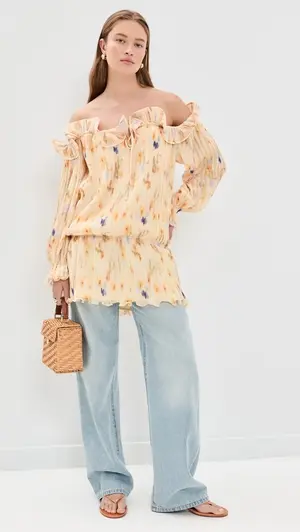 Line & Dot Potpourri Mini Dress