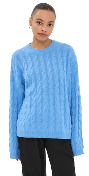 LISA YANG Seymour Cashmere Sweater - Azure
