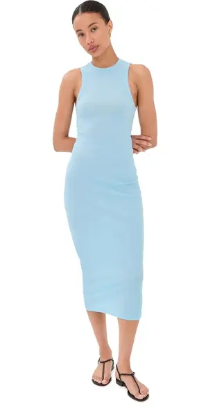 Wardrobe.NYC Ribbed Racer Dress