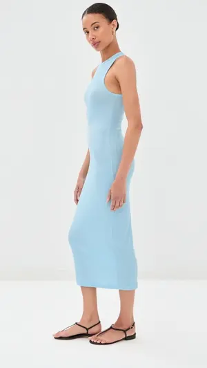Wardrobe.NYC Ribbed Racer Dress