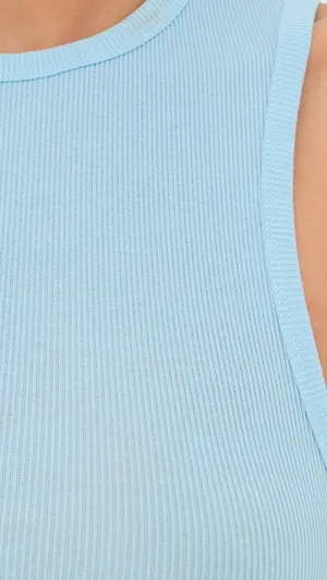 Wardrobe.NYC Ribbed Racer Dress