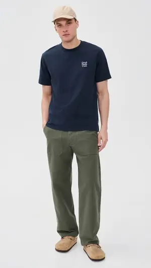 FAR AFIELD Gdc Embroidered T-shirt