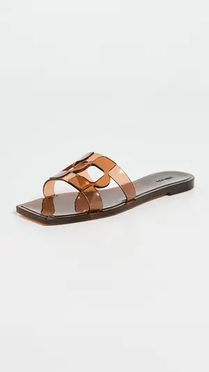 Simkhai Monogram Jelly Flat Slides