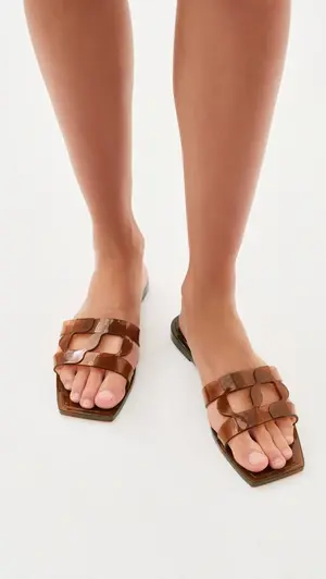 Simkhai Monogram Jelly Flat Slides
